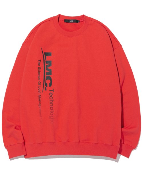 LMC TECH FADEOUT OVERSIZED SWEATSHIRT red | 엘엠씨 | 솔드아웃