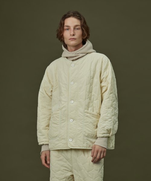 QUILTING PADDING JACKET_ivory (men) | 솔드아웃 아템포