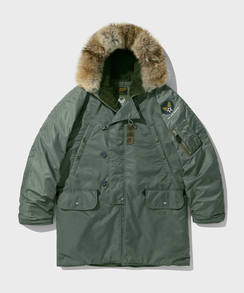 N3B FLIGHT PARKA(WOOL INSULATION)_SAGE GREEN | 솔드아웃 아웃스탠딩